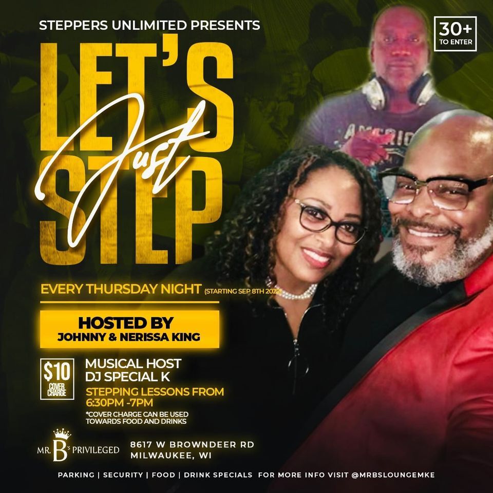 Steppers Night @ Mr.Bs Privileged Lounge, Mr B's Privileged Lounge, Brown Deer, 22 September to ...