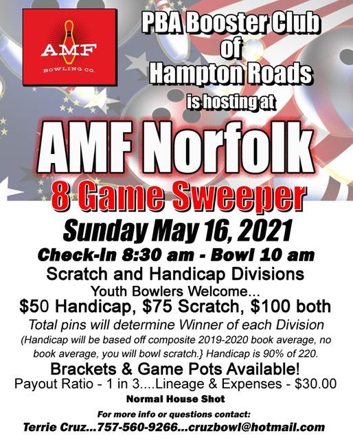 8 Game Sweeper @ AMF Norfolk, AMF Bowling Co., Norfolk, 16 May 2021