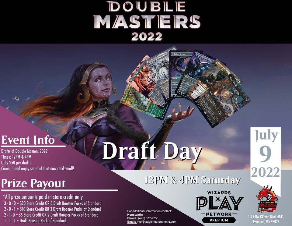 Double Masters 2022 Release Weekend Booster Draft, Laughing Dragon MTG ...