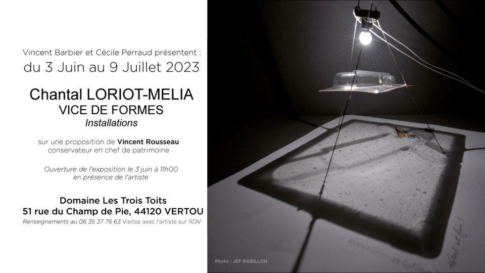 Exposition Vices de Formes - Chantal Loriot-Melia, Les Trois Toits ...