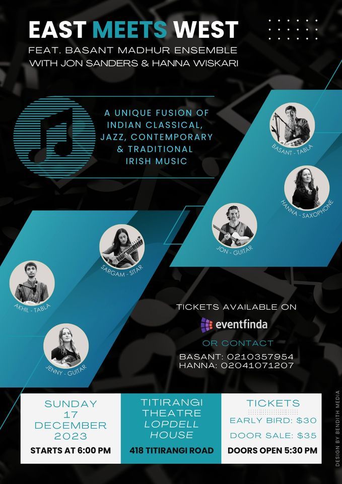 East meets West -Basant Madhur Ensemble, Jon Sanders, Jenny Os & Hanna ...