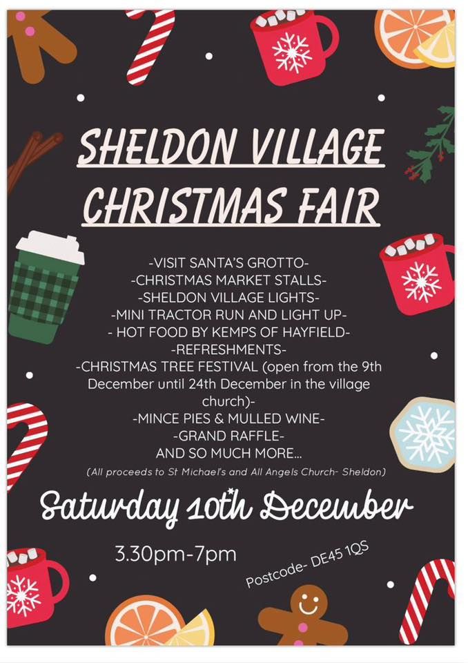 Sheldon village Christmas fair, Sheldon, Derbyshire, Bakewell, 10 ...