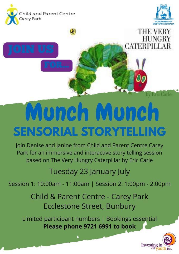 Munch Munch - Sensorial Storytelling of The Very Hungry Caterpillar ...