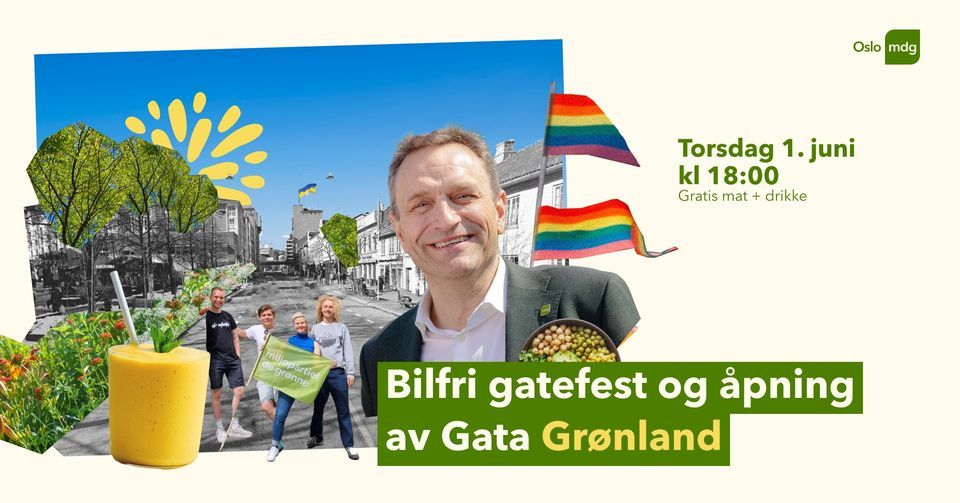 Oslo MDG VALGKAMPKICKOFF 2023, Grønland 24, 0188 Oslo, Norge, 1 June 2023