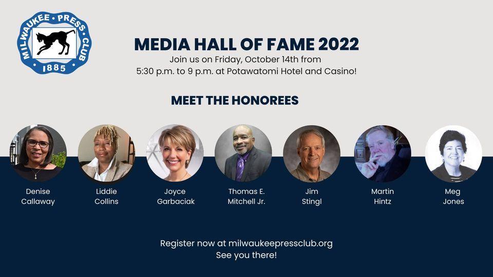 Media Hall of Fame 2022, Potawatomi Hotel & Casino, Milwaukee, 14 ...