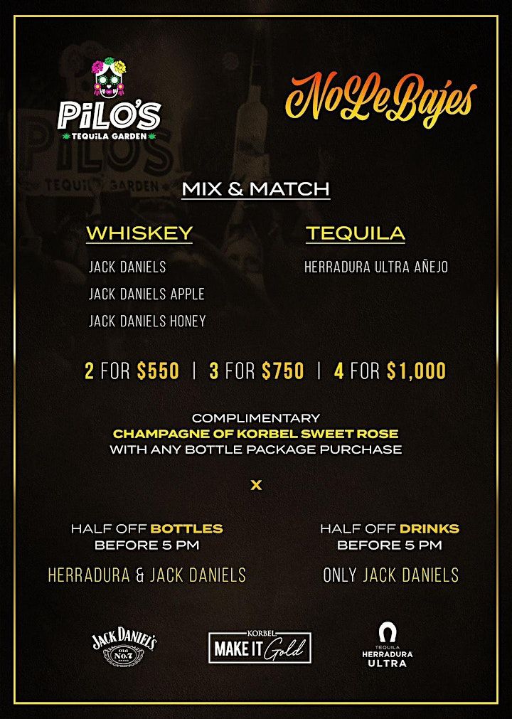No le Bajes Sundays, Pilo's Tequila Garden Wynwood, Miami, 2 July 2023