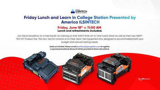 Friday Lunch and Learn in College Station with America ILSINTECH, ISP ...