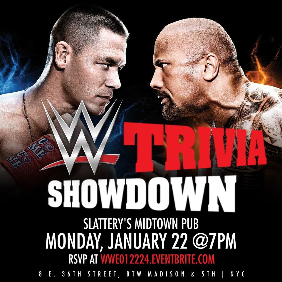 WWE Trivia, Slattery's Midtown Pub, New York, 22 January 2024