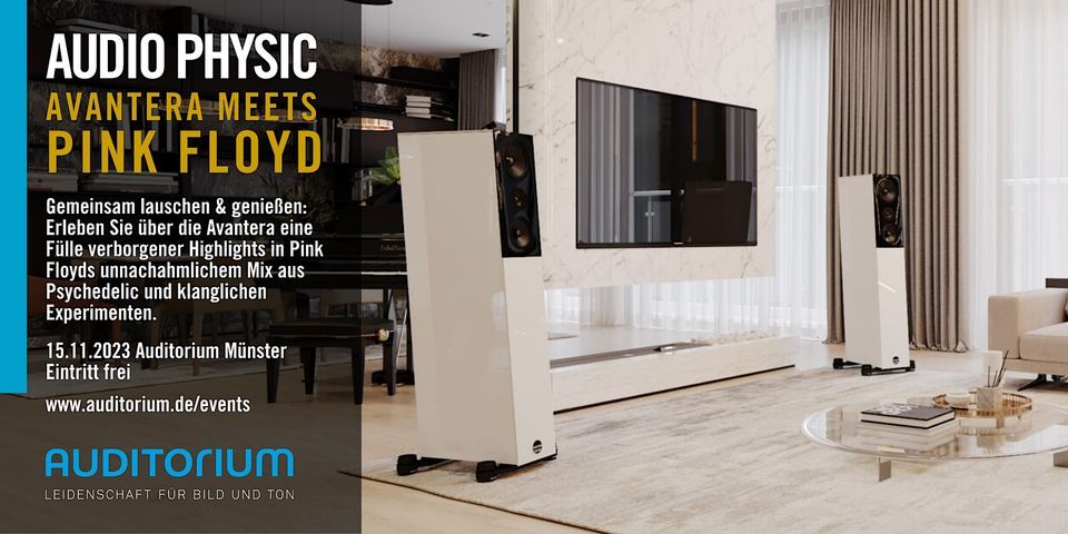 Ein Abend mit Audio Physic: Avantera meets Pink Floyd, Alter Steinweg ...
