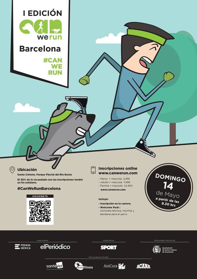 Carrera solidaria Can We Run, Parc fluvial del Besòs, Barcelona, 14 May ...
