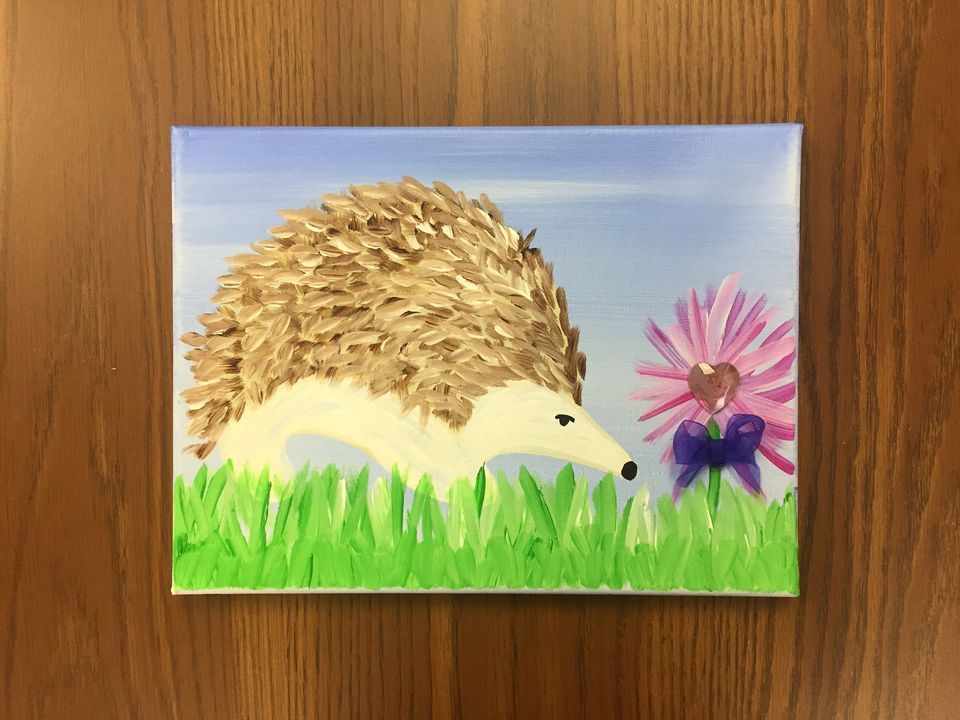 Scruffy the Hedgehog-12x12 ($20), The Art Spark - Appleton, WI, 20 July ...