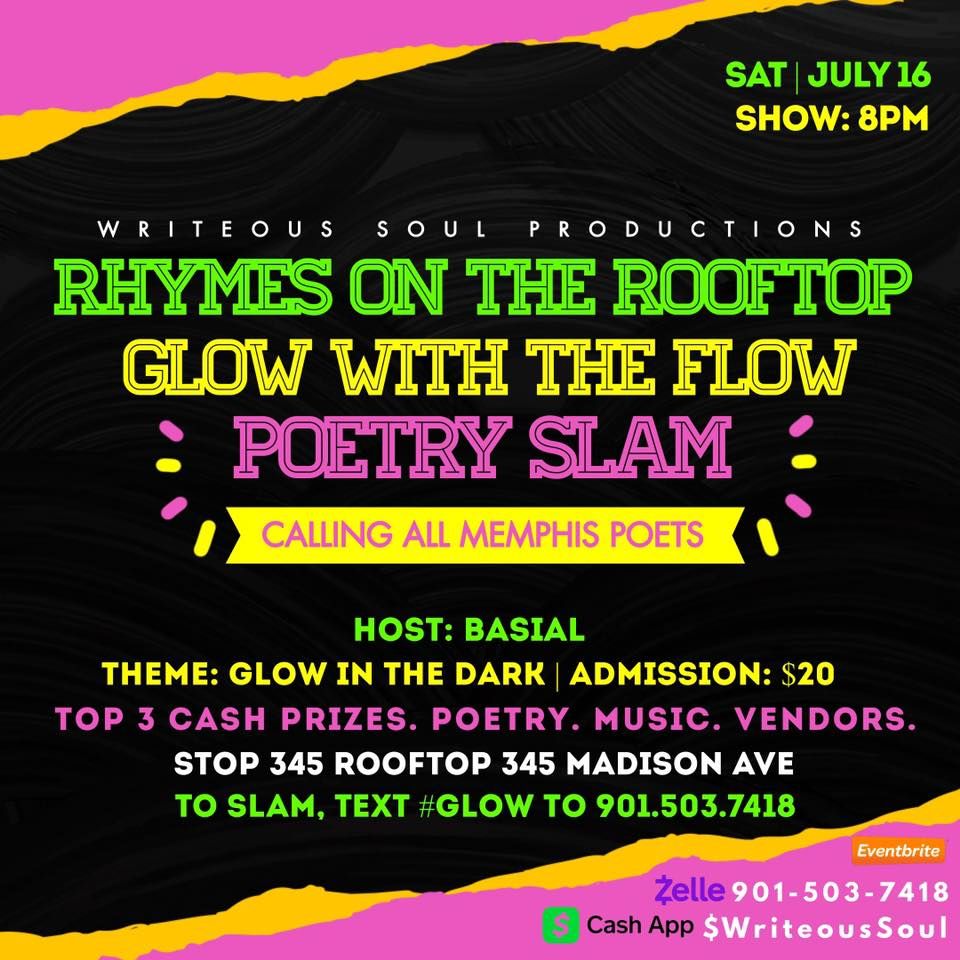 Rhymes on the Rooftop: Glow with the Flow Poetry Slam, 345 Madison Ave ...