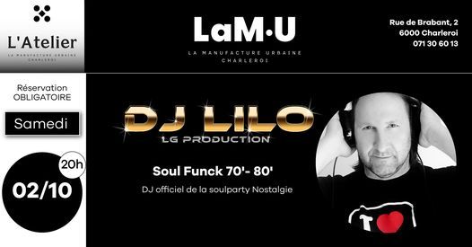 DJ Lilo, L'Atelier de La Manufacture Urbaine, Charleroi, 2 October to 3 ...