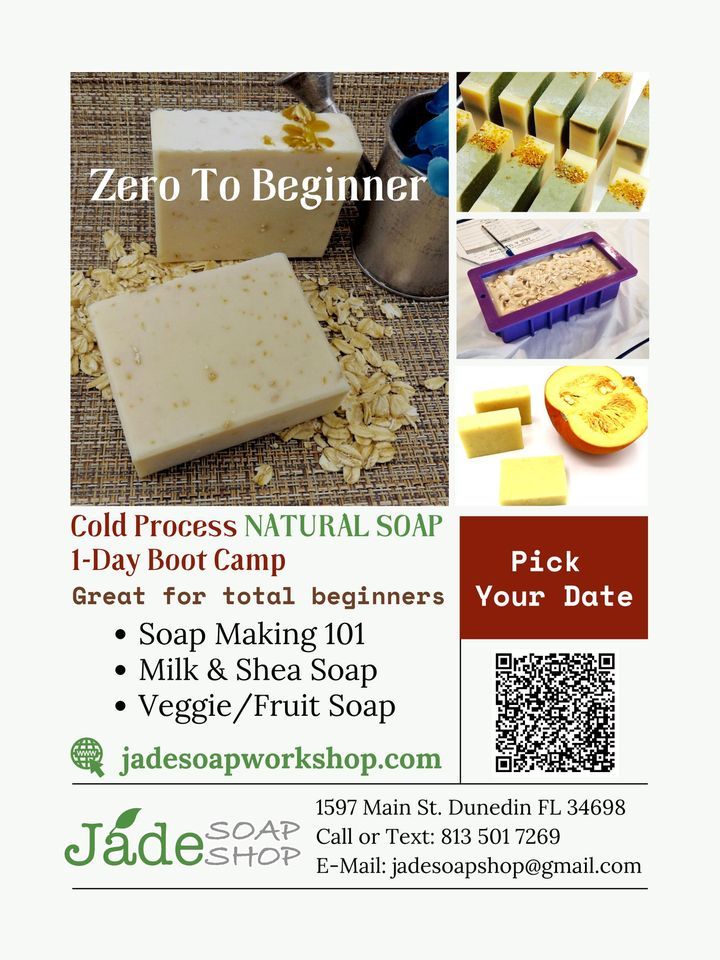 Zero to Beginner - Cold Process Natural Soap 1-Day Boot Camp - for ...