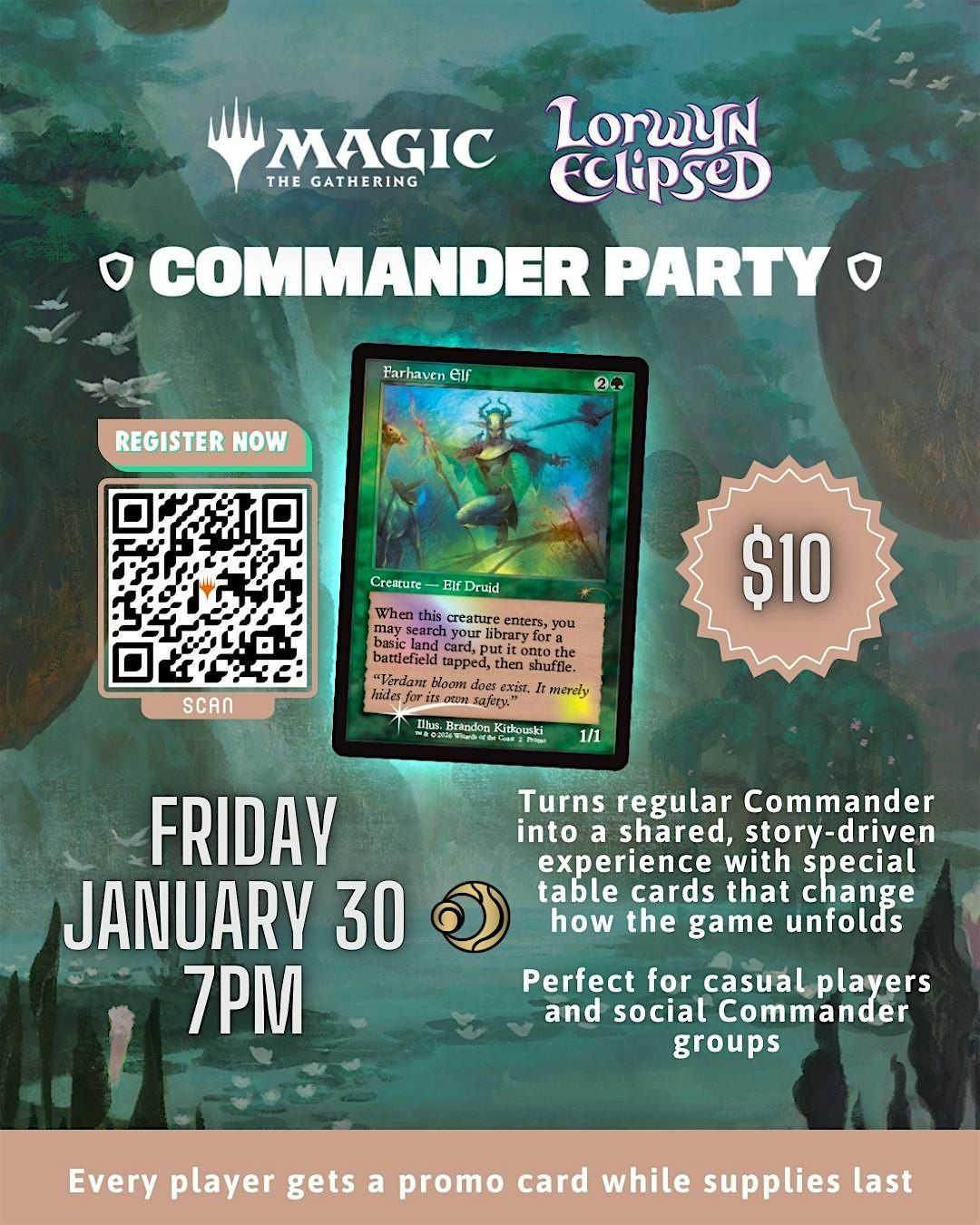 MTG Lorwyn Eclipsed Commander Party, Critical Hit Games, Corona, 30 ...