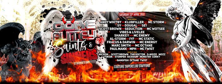 CORE BLIMEY! SAINTS & SINNERS, Couture, Great Wyrley, 23 April 2022