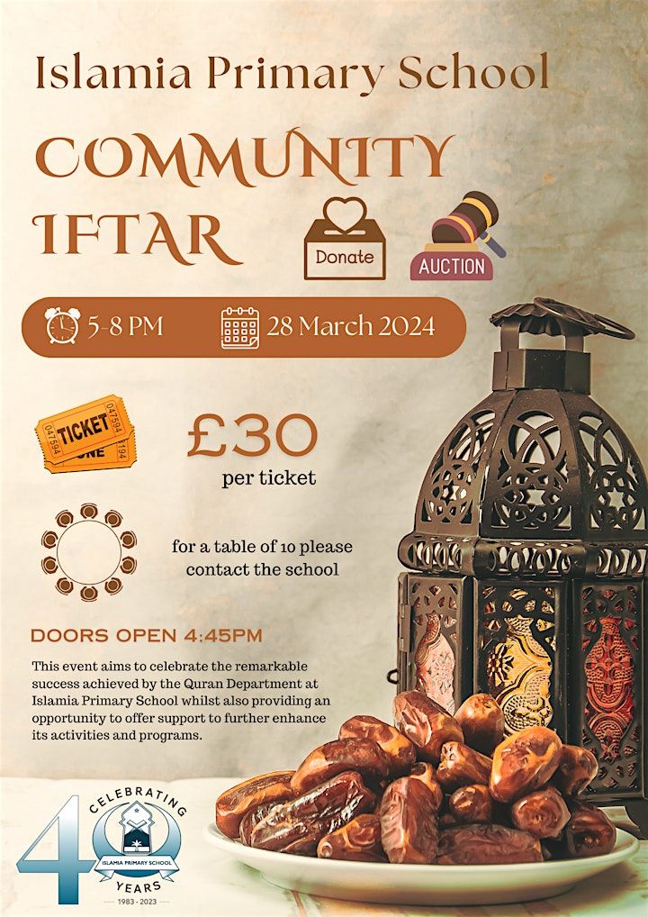 Islamia Community Iftar 2024, Islamia Primary School, 129 Salusbury ...