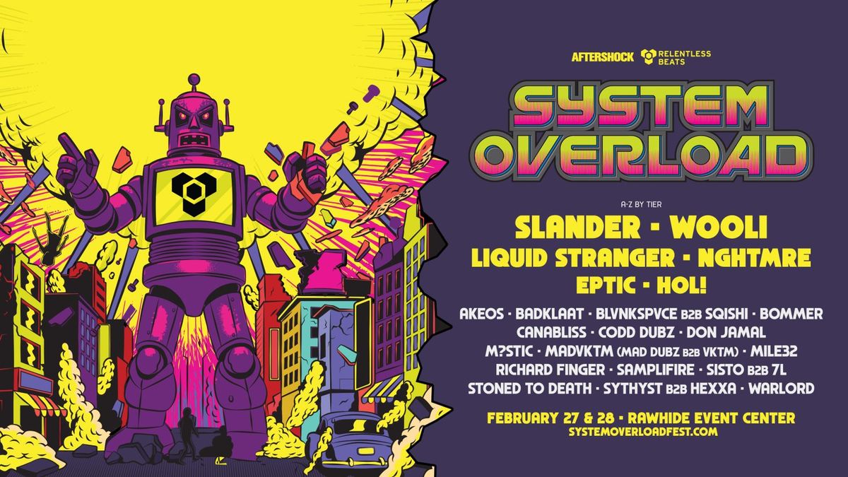 System Overload - Friday - with Wooli, Liquid Stranger, HOL!, and more ...