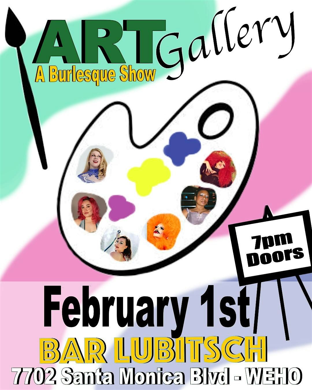 Art Gallery - A FannieTASTIC Burlesque Show, Bar Lubitsch, West ...