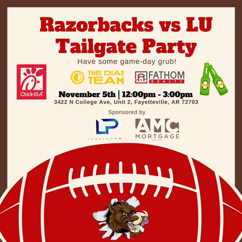 Razorback Vs LU Tailgate Party???, 3422 N College Ave, Fayetteville, AR ...