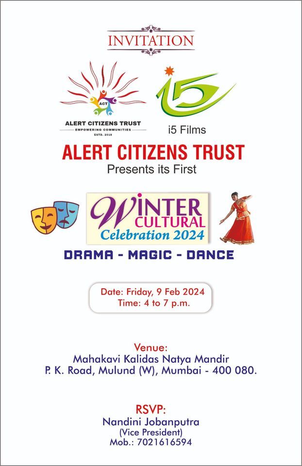 Winter Cultural Celebration 2024 | Dance - Magic - Dance, Kalidas ...