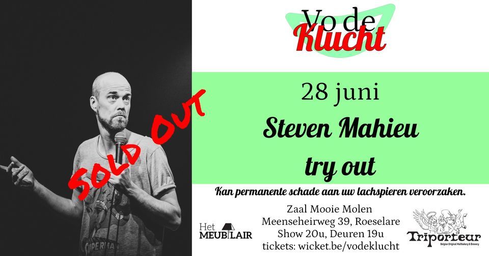 Vo de klucht - Steven Mahieu (try-out), MOoie MOlen ZAal, Roeselare, 28 ...
