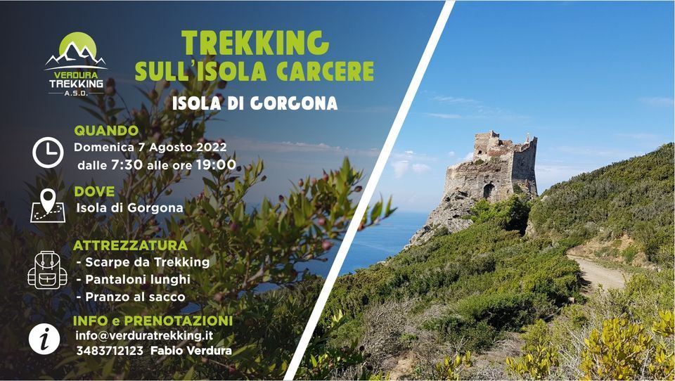 Trekking a GORGONA, Gorgona, l'isola dei diritti, Livorno, 7 August 2022