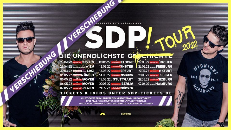 SDP • Die Unendlichste Tour 2022 • Hannover (ZUSATZSHOW), Swiss Life ...