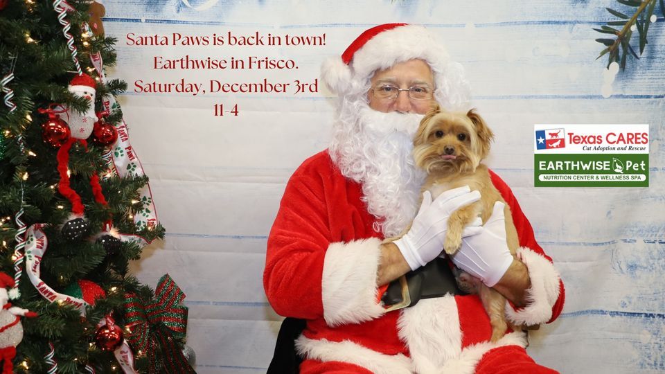 Santa Paws Photo Event, EarthWise Pet Frisco, 3 December 2022