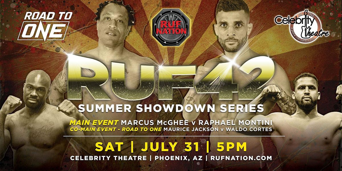 RUF42- RUF MMA at the Historic Celebrity Theater, Celebrity Theatre ...