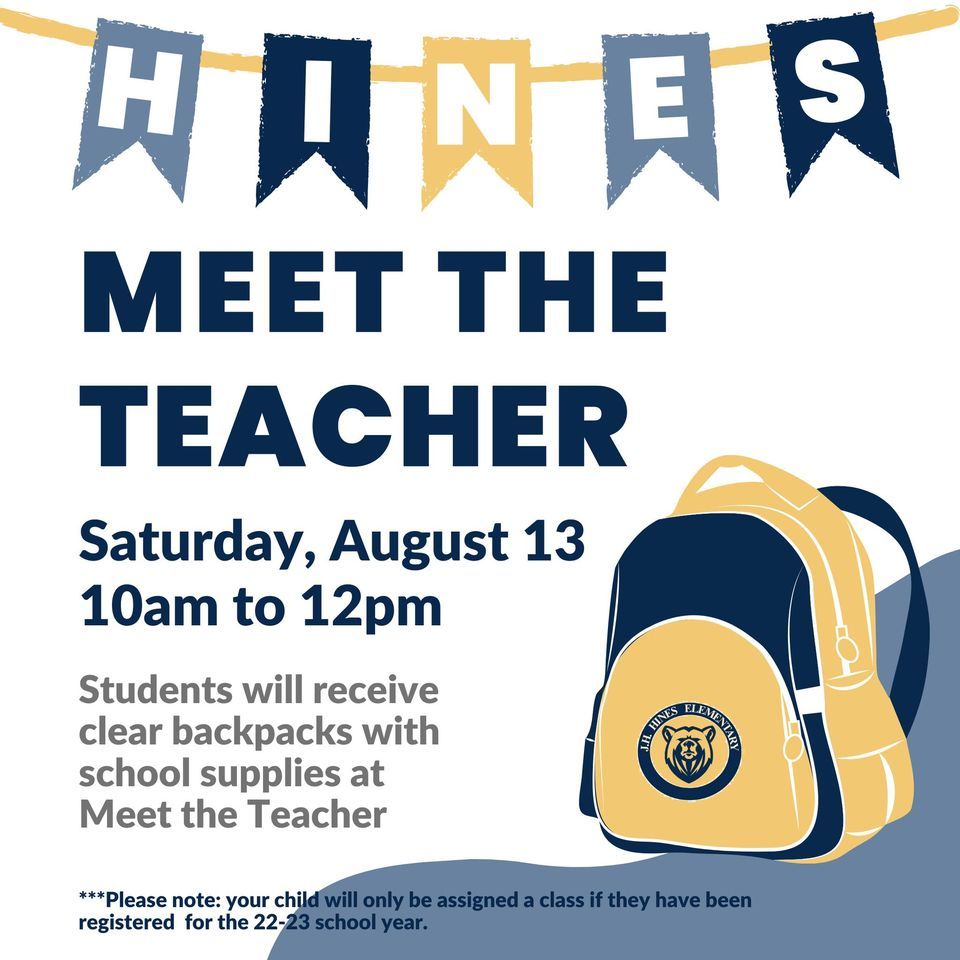 Meet the Teacher, J H Hines Elementary , Waco, 13 August 2022