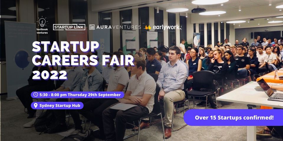 Sydney Startup Careers Fair , Sydney Startup Hub, 29 September 2022