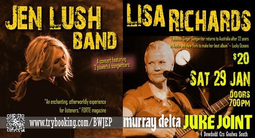 Lisa Richards and the Jen Lush Band, Murray Delta Juke Joint, Morphett ...