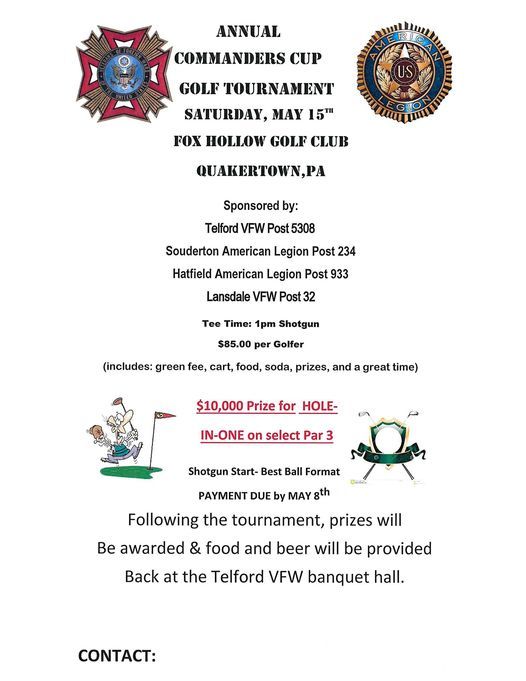 Commanders Cup Golf Outing, Fox Hollow Golf Club, Quakertown, 15 May 2021