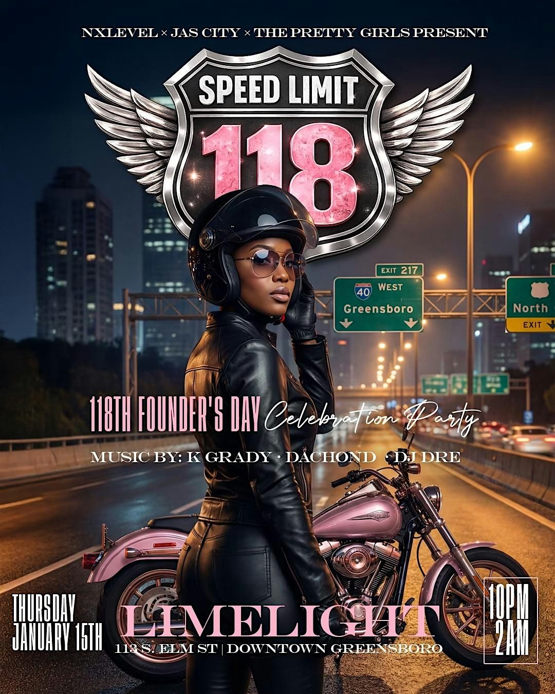 "SPEED LIMIT 118" hosted by the Pretty Girls, Limelight Nightclub ...