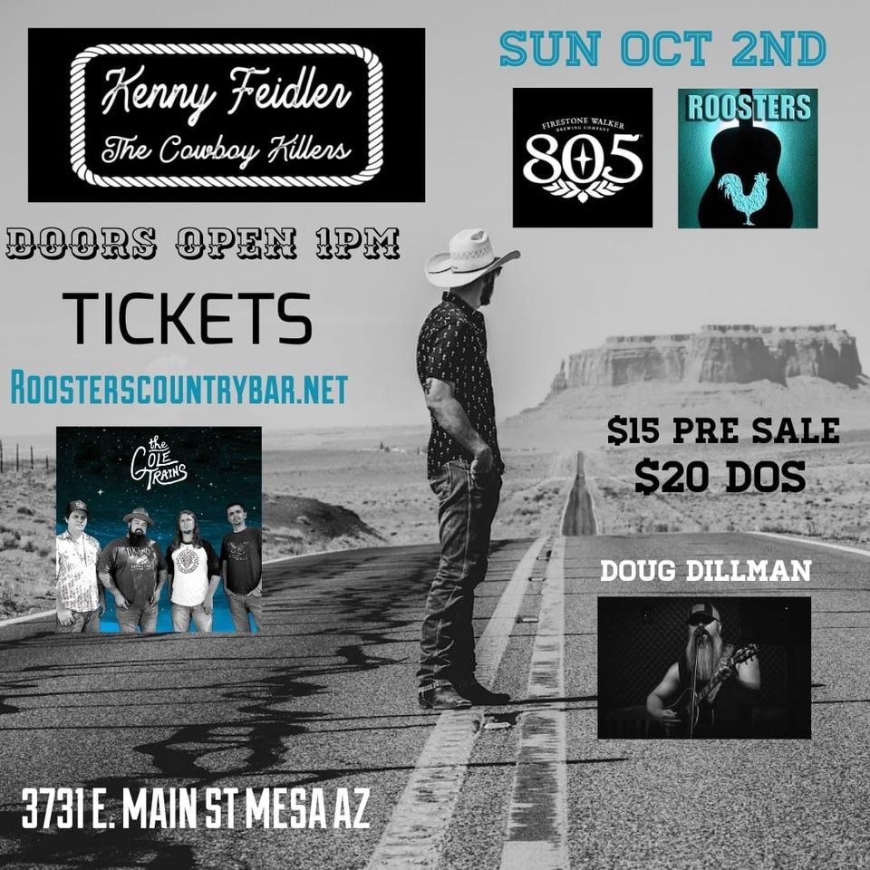 KENNY FEIDLER AND THE COWBOY KILLERS / COLE TRAINS @ ROOSTERS, Roosters ...
