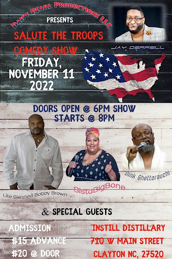 Salute the Troops Comedy Show, 710 W Main St, Clayton, 11 November 2022