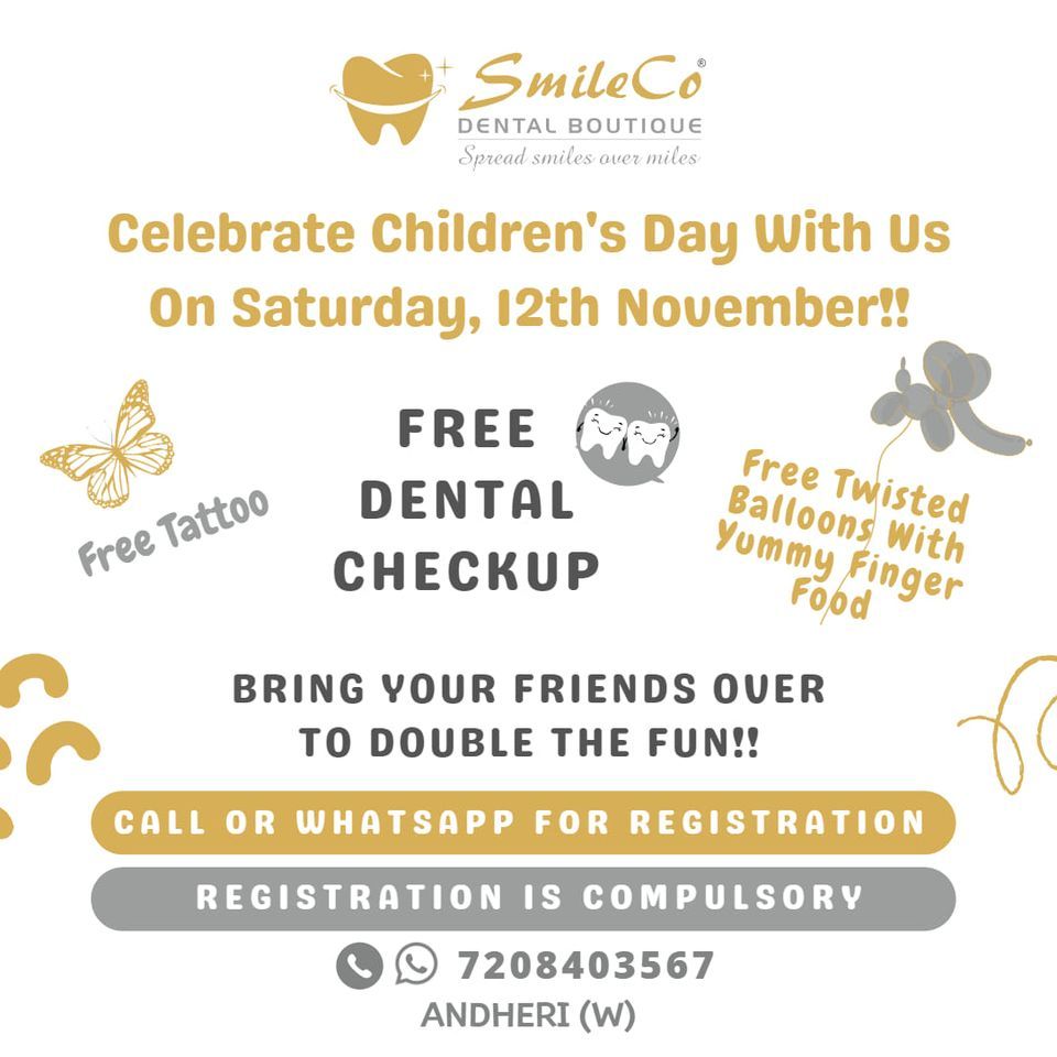 Childrens Day Celebration, SmileCo Dental Boutique, Mumbai, 12 November ...