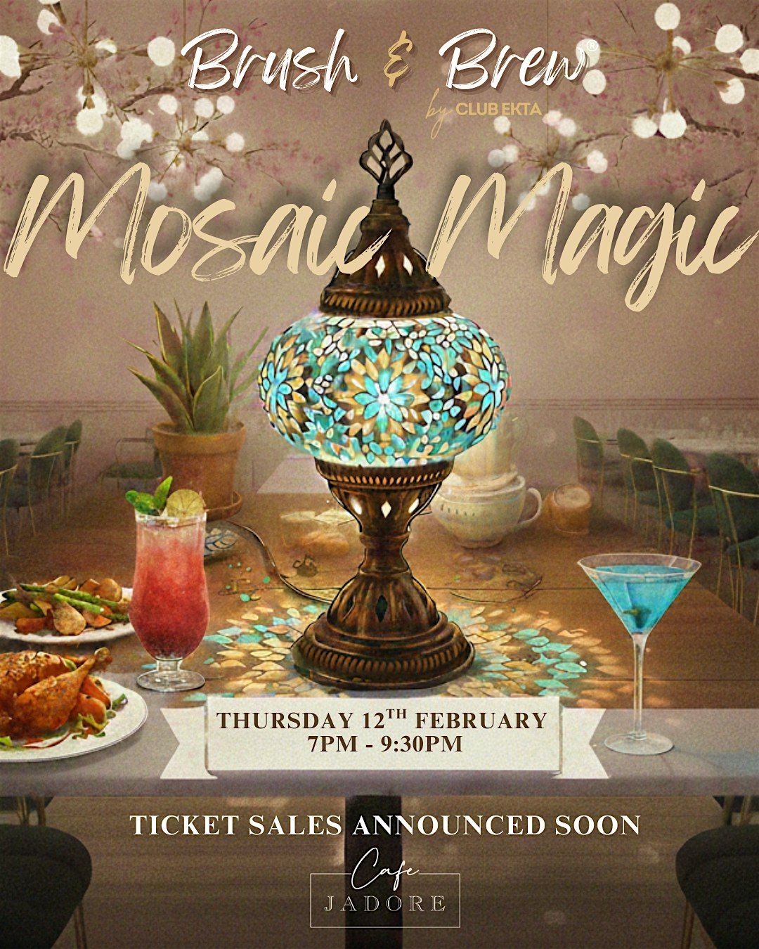 Mosaic Magic - Lamp Making Workshop At Cafe Jadore, Cafe J'adore ...