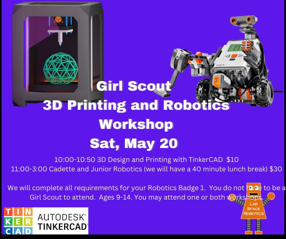 Girl Scout Robotics - Junior and Cadettes, LabSpace Robotics, Jefferson ...