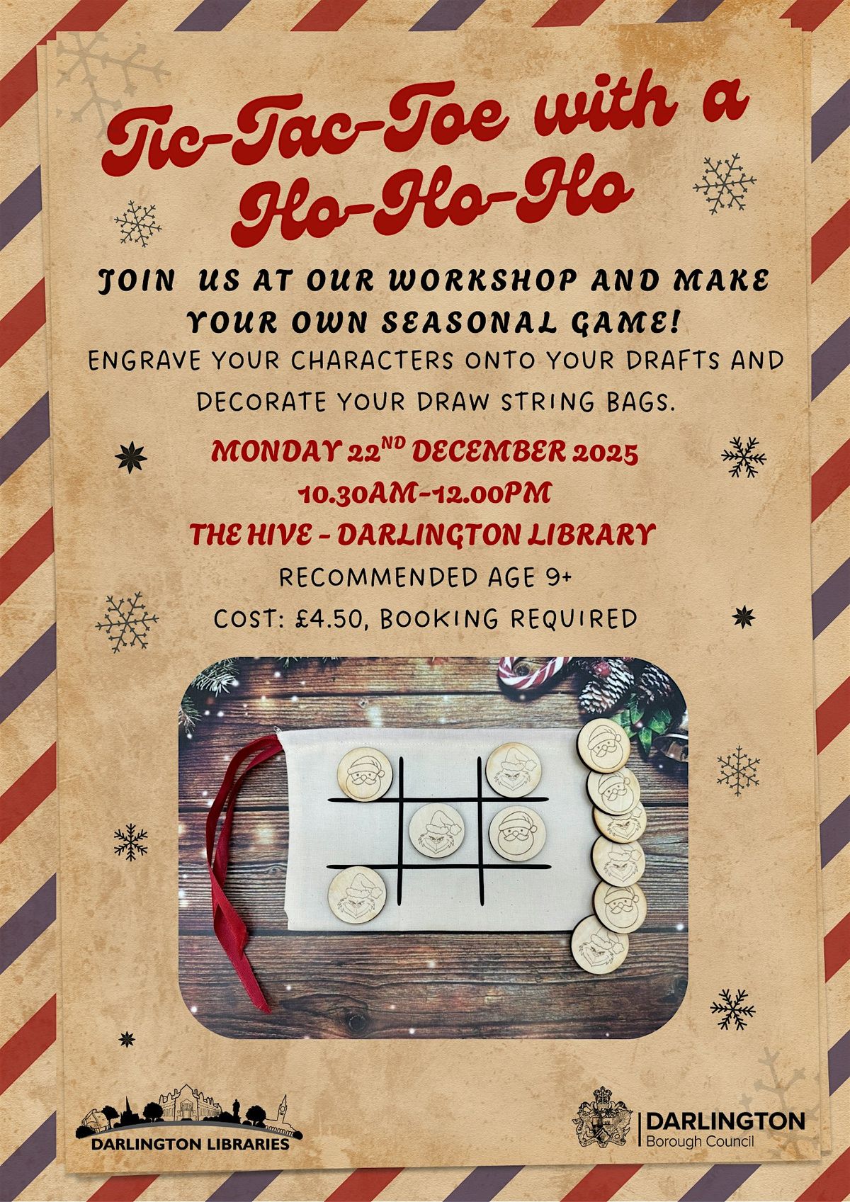 Darlington Libraries: Tic Tac Toe with a Ho, Ho, Ho! Workshop in the ...