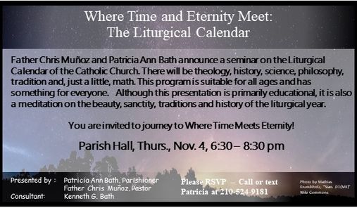 Where Time and Eternity Meet: The Liturgical Calendar, Blessed ...