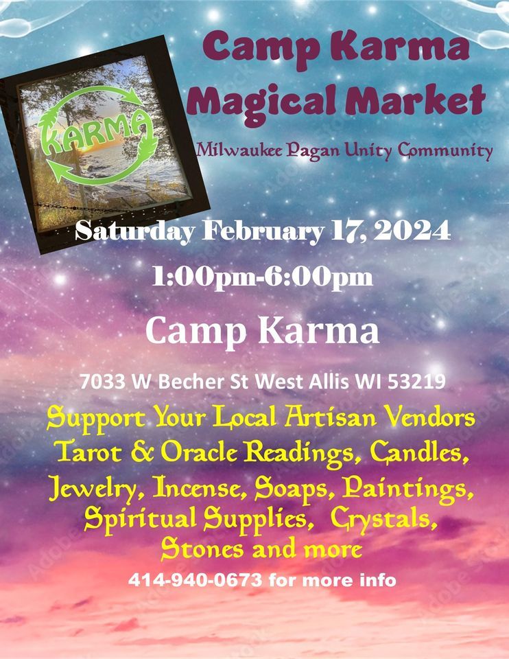 Camp Karma Magical Market, Camp Karma, West Allis, 17 February 2024