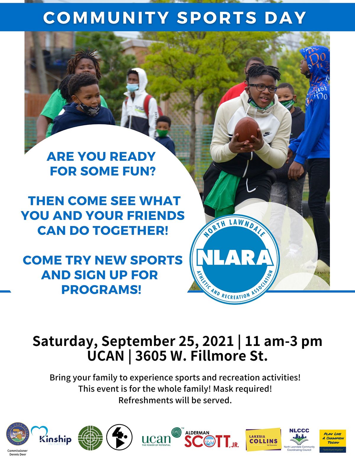 Fall Community Sports Day, UCAN, Chicago, 25 September 2021
