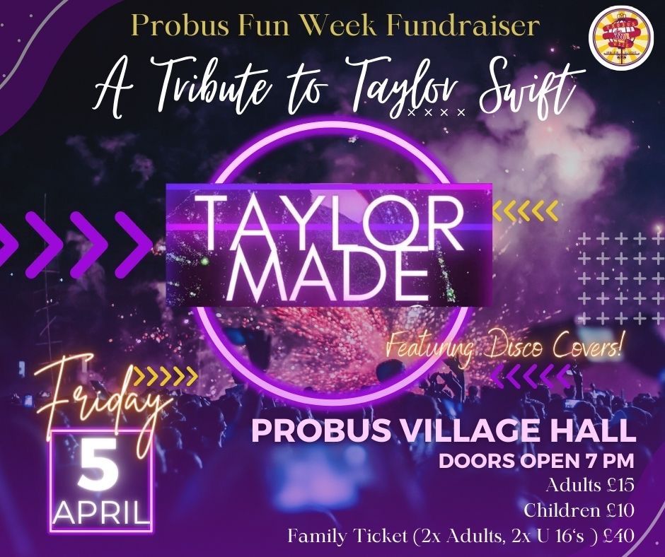 TAYLOR MADE - A Tribute to Taylor Swift!, Probus Village Hall, Truro, 5 ...