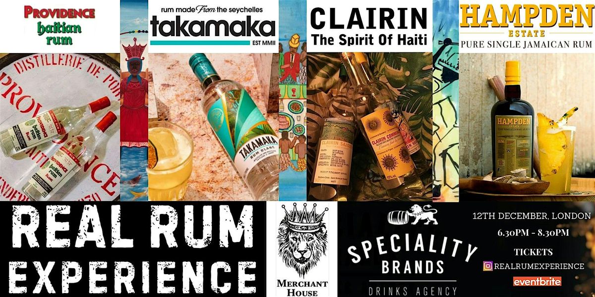 Real Rum Experience - A Christmas Special & Jamaica Fundraiser, Merchant House London, 12 ...