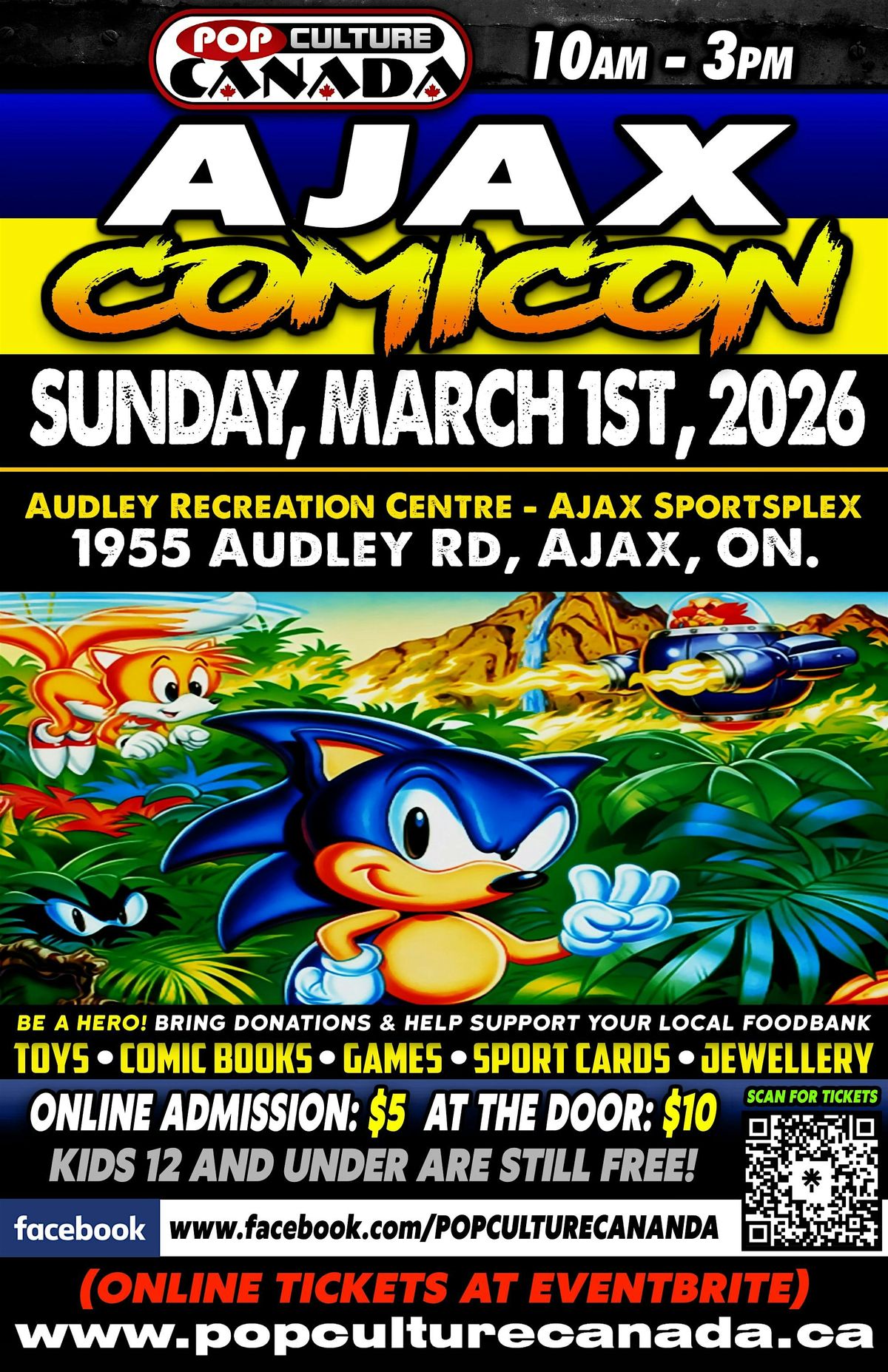 Ajax ComiCon : March 1 2026 : Comic Con, Audley Recreation Centre, Ajax ...