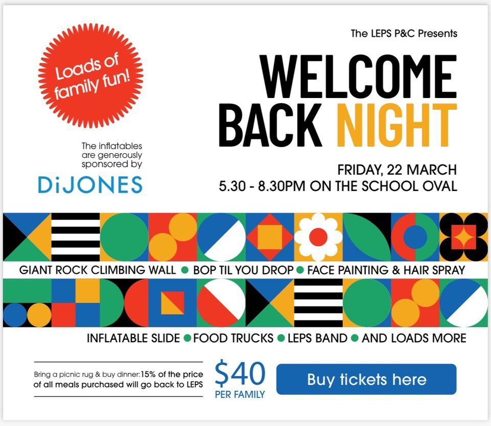 Welcome Back Night, 90 Tryon Road, Lindfield, NSW, Australia, Sydney ...