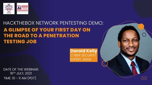 Ethical Hacking Webinar by Darold Kelly Junior, online, 16 July 2021
