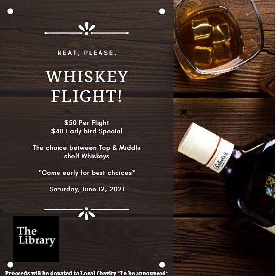 Whiskey Tasting Flight - Real Estate Professionals, The Library Tap ...
